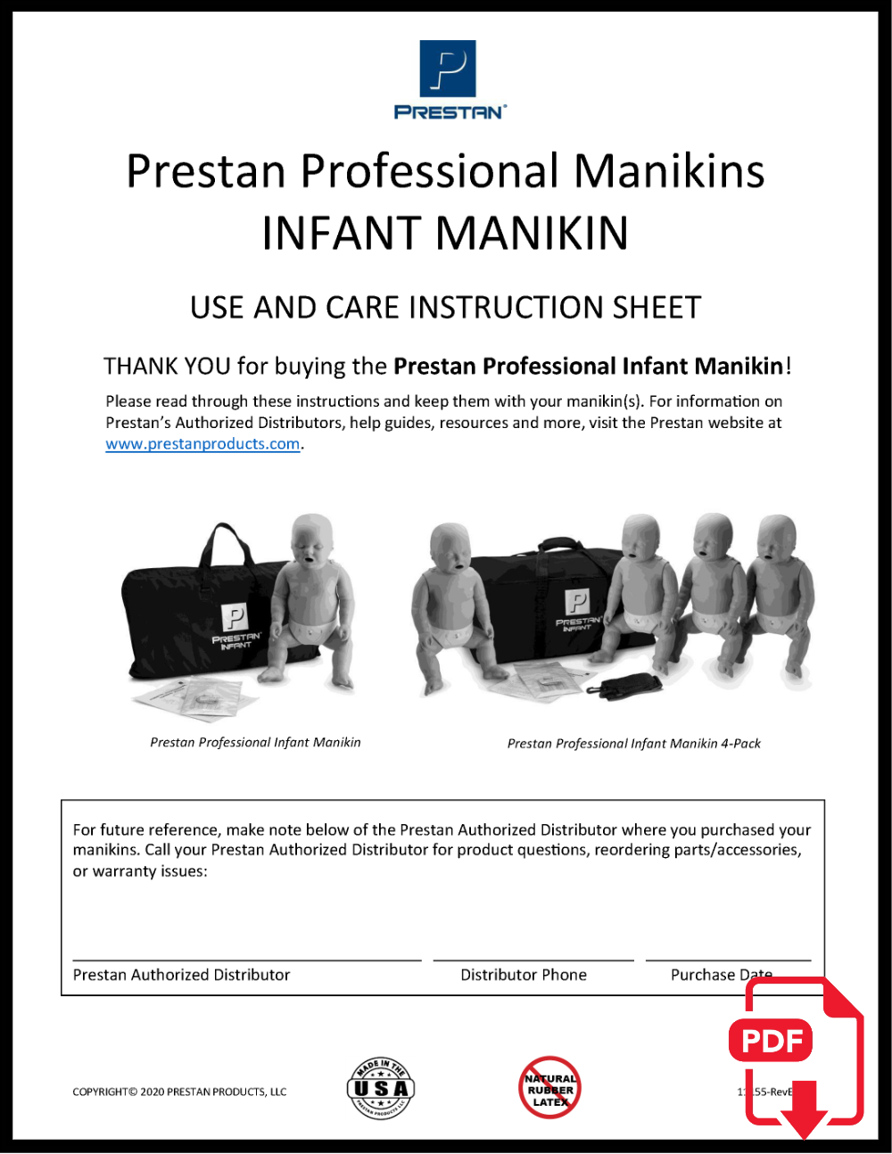 PRESTAN Professional Infant Manikin - PRESTAN Asia
